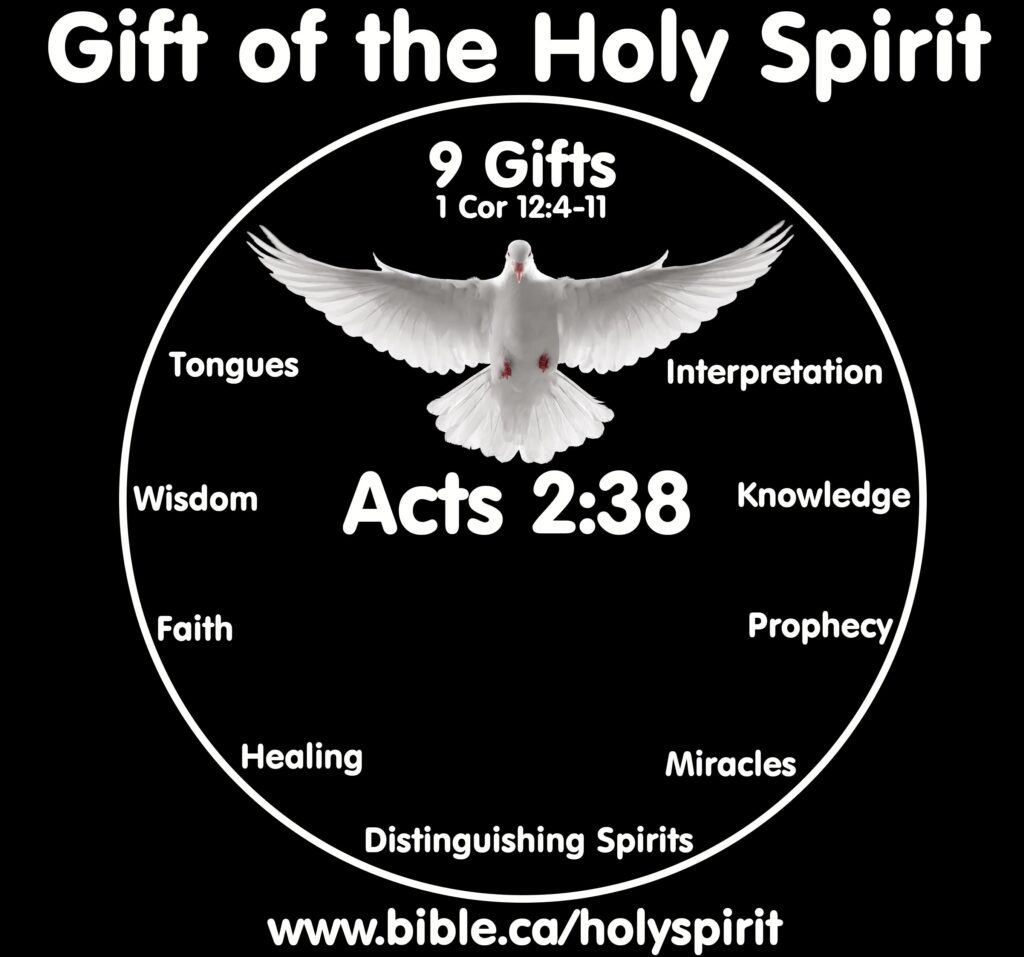 Gifts Of The Holy Spirit In The Bible Verse